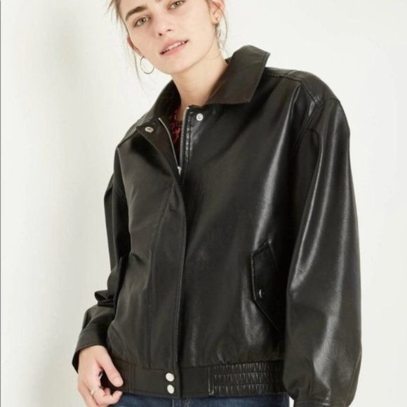 wild fable | Jackets & Coats | Wild Fable Bikercore Womens Black Vegan ...